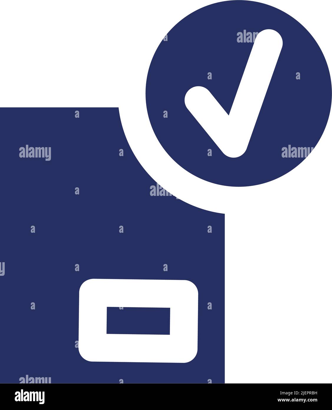 Completed delivery black glyph ui icon Stock Vector Image & Art - Alamy