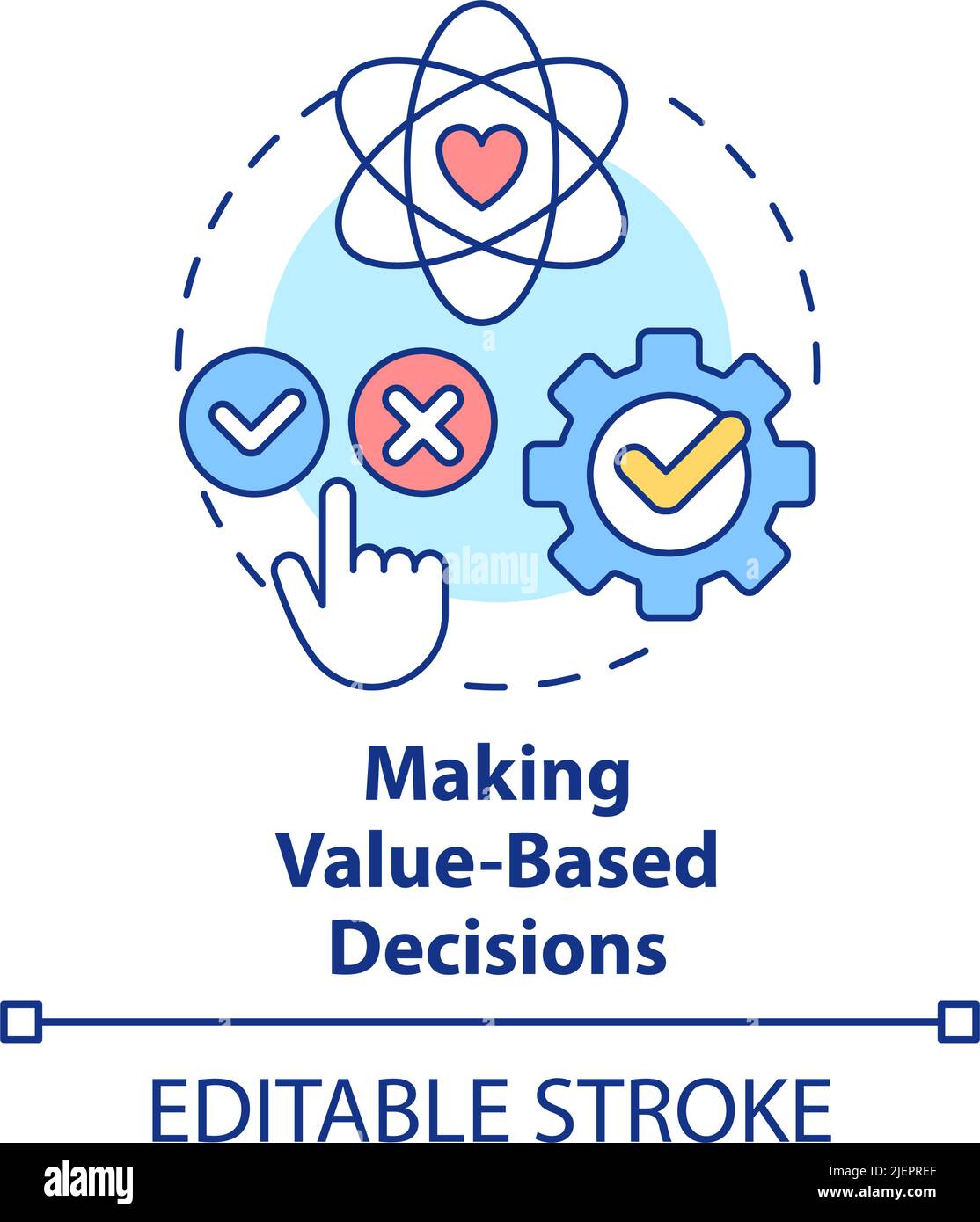 Making value-based decisions concept icon Stock Vector Image & Art - Alamy