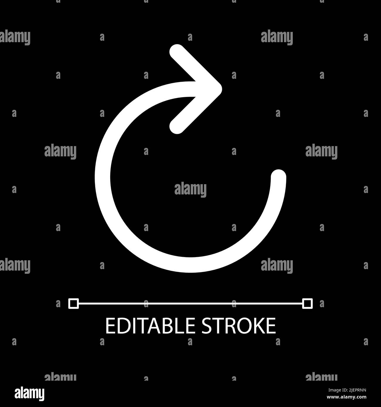 Repeat once white linear ui icon for dark theme Stock Vector Image ... Repeat once white linear ui icon for dark theme Stock Vector Image ...