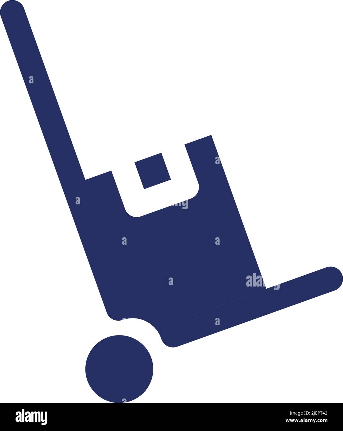 Hand truck dolly black icon hi-res stock photography and images - Alamy