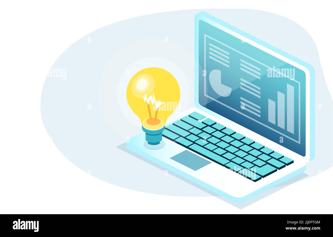 Growing graph analysis information Stock Vector Images - Alamy