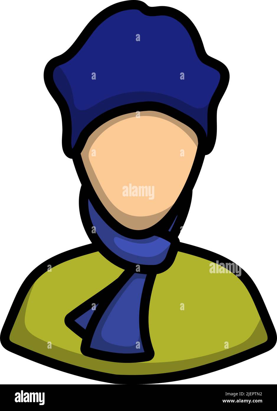 Poet Icon. Editable Bold Outline With Color Fill Design. Vector ...