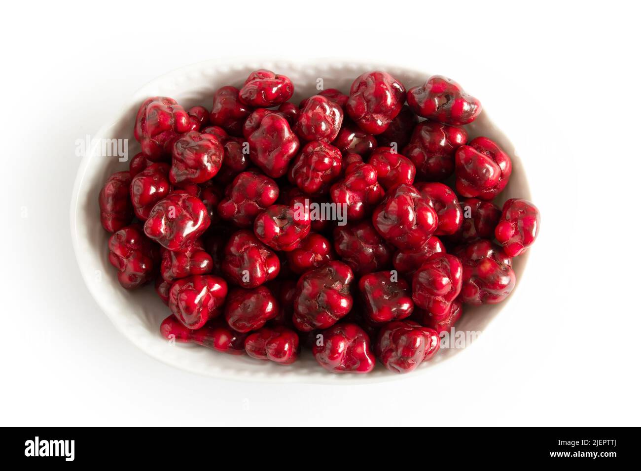 chocolate red candies on plate Stock Photo - Alamy