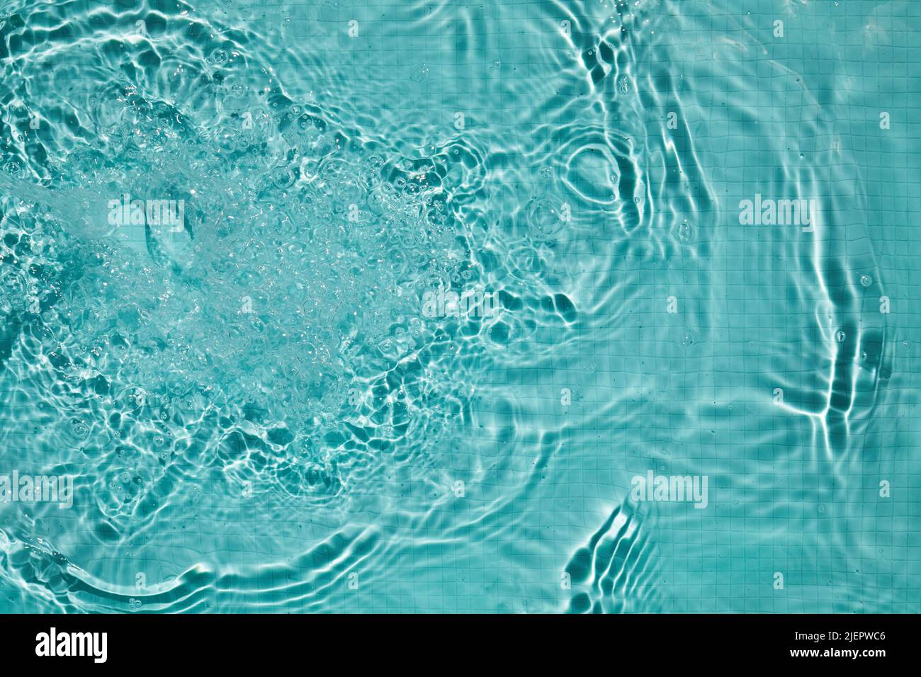Blue ripped water in swimming pool hi-res stock photography and images ...