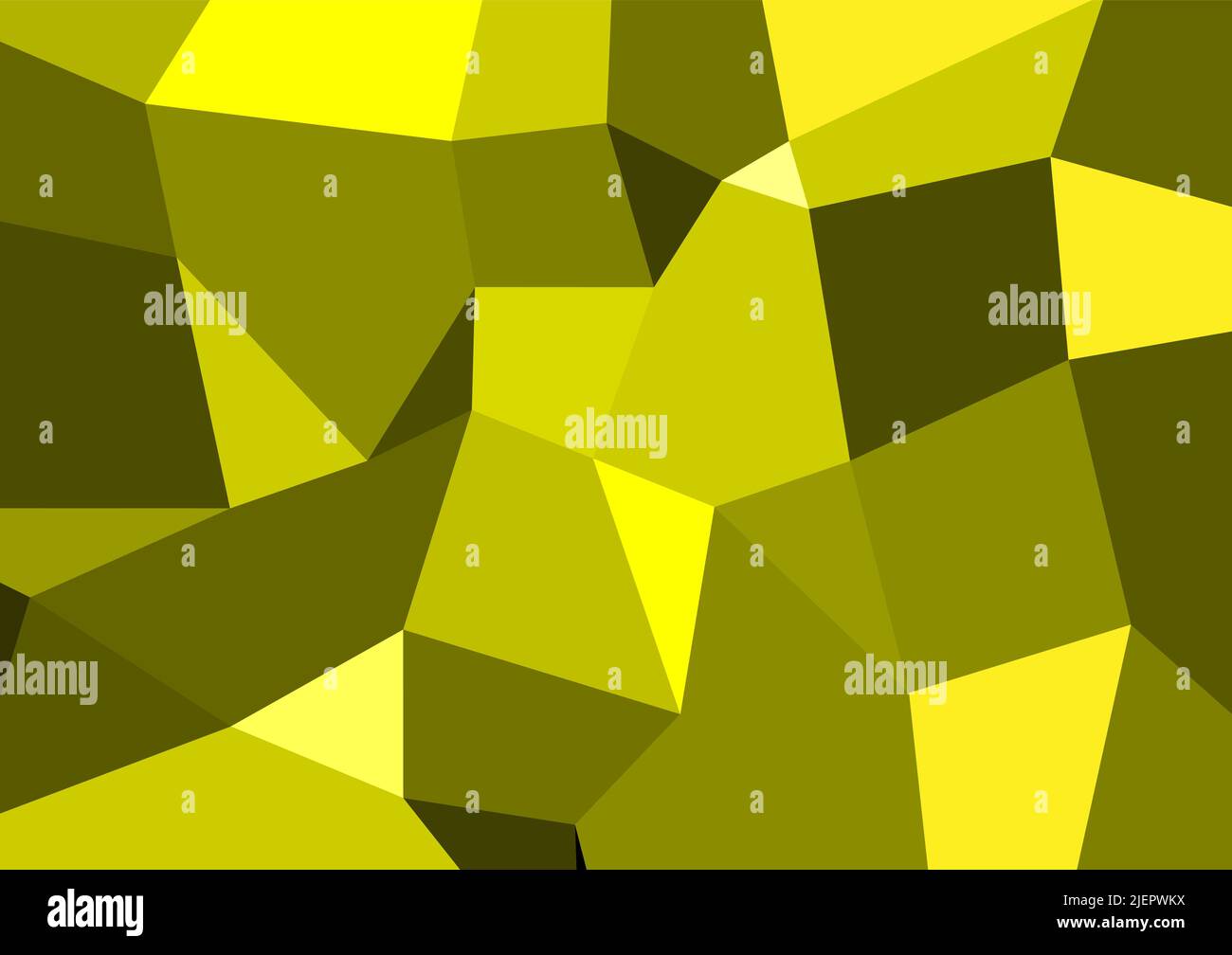 Digital art graphic design yellow crystal polygon abstract background ...