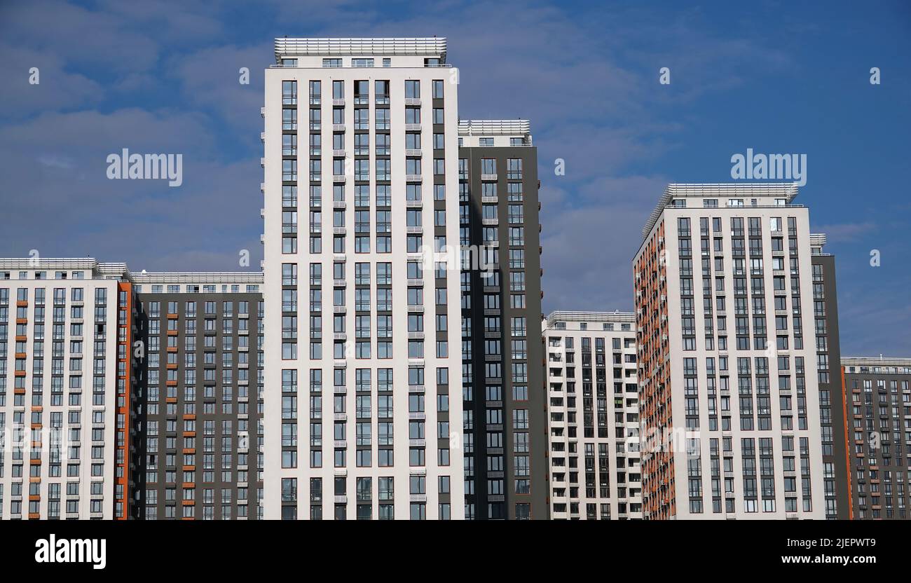 Kiev, Ukraine October 14, 2021: New city quarter with high-rise ...