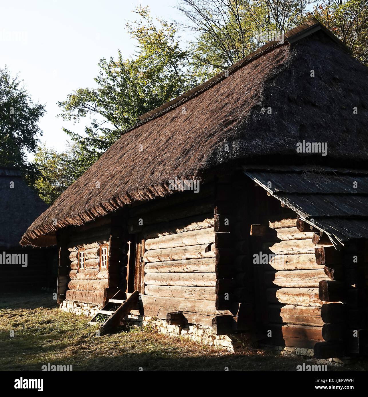 Kiev, Ukraine September 30, 2021: Ancient Ukrainian huts in the ...