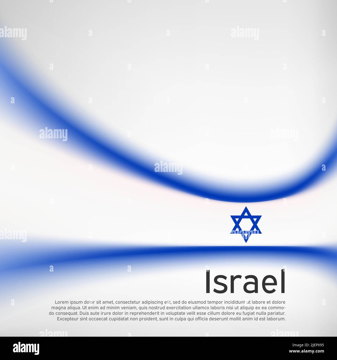 Israel flag background. Blurred pattern in the colors of the israeli ...