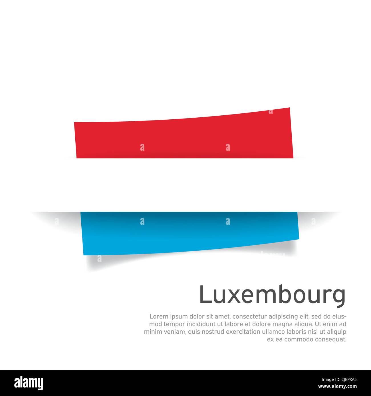 Luxembourg flag in paper cut style. Creative background in ...