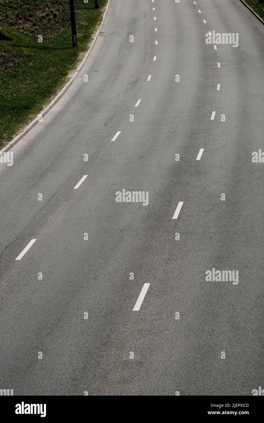 road surface with markings. empty highway Stock Photo - Alamy