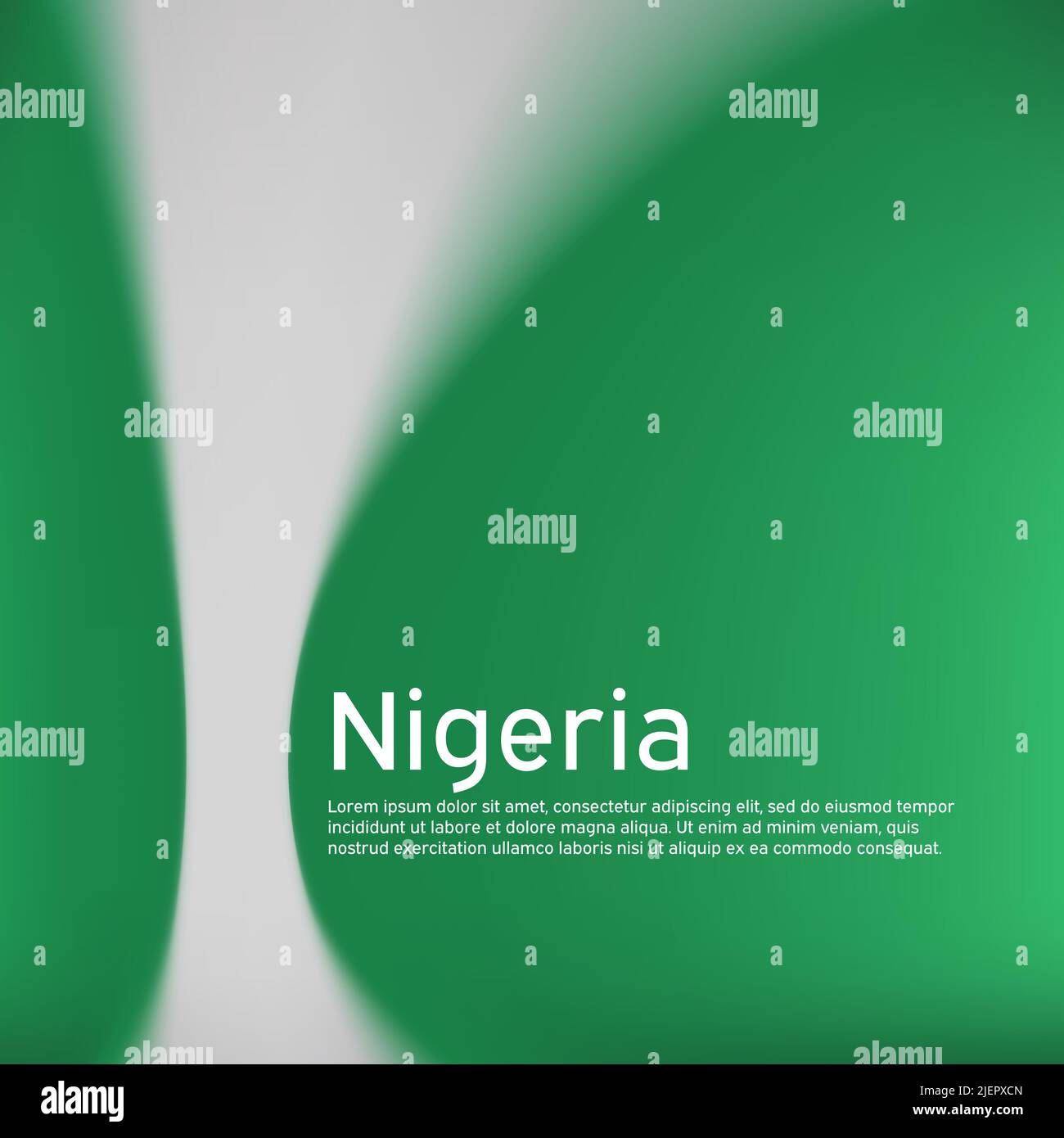 Nigeria flag background. Blurred pattern in the colors of the nigerian ...