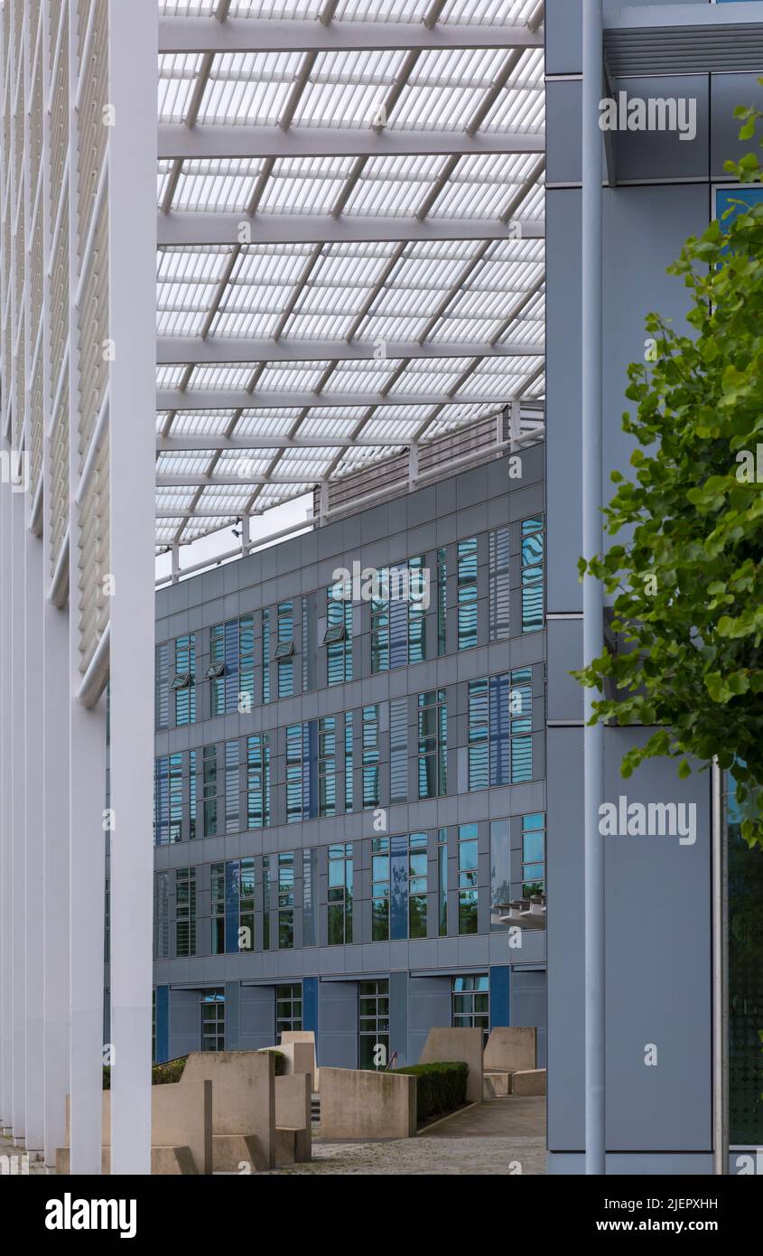 The Quadrant building at Milton Keynes, Buckinghamshire, UK in June ...