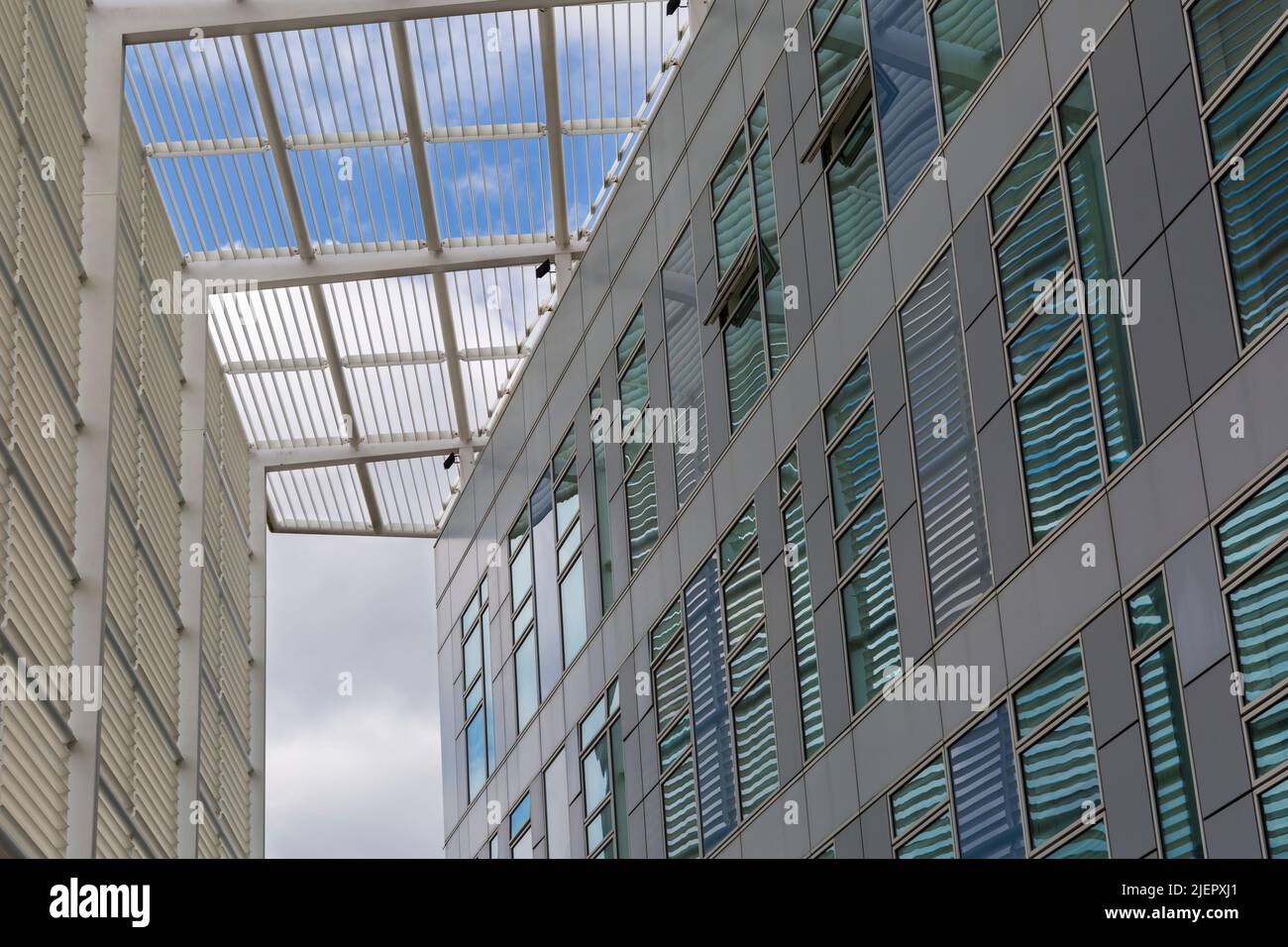 The Quadrant building at Milton Keynes, Buckinghamshire, UK in June ...