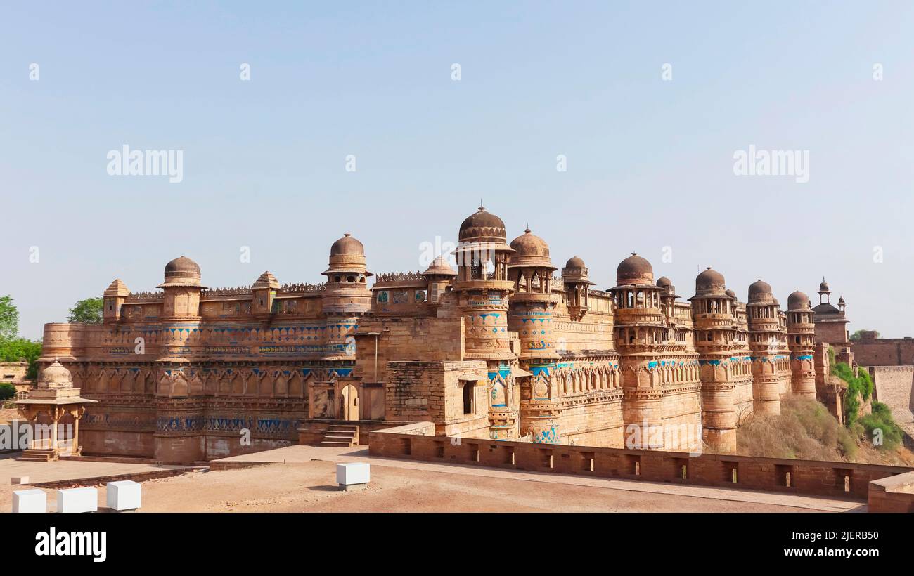 Beautiful View of Fort Palace of Man Singh, Gwalior Fort, Madhya ...