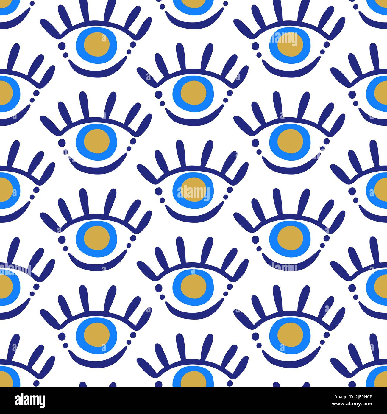 Evil eyes seamless pattern Stock Vector Image & Art - Alamy