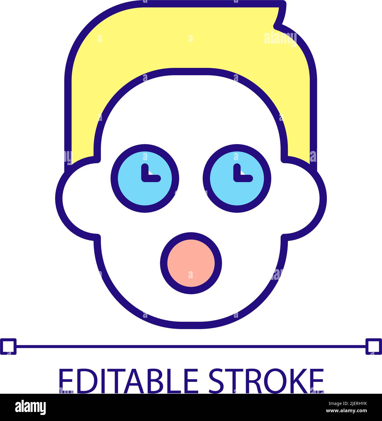 Time shocked Stock Vector Images - Alamy