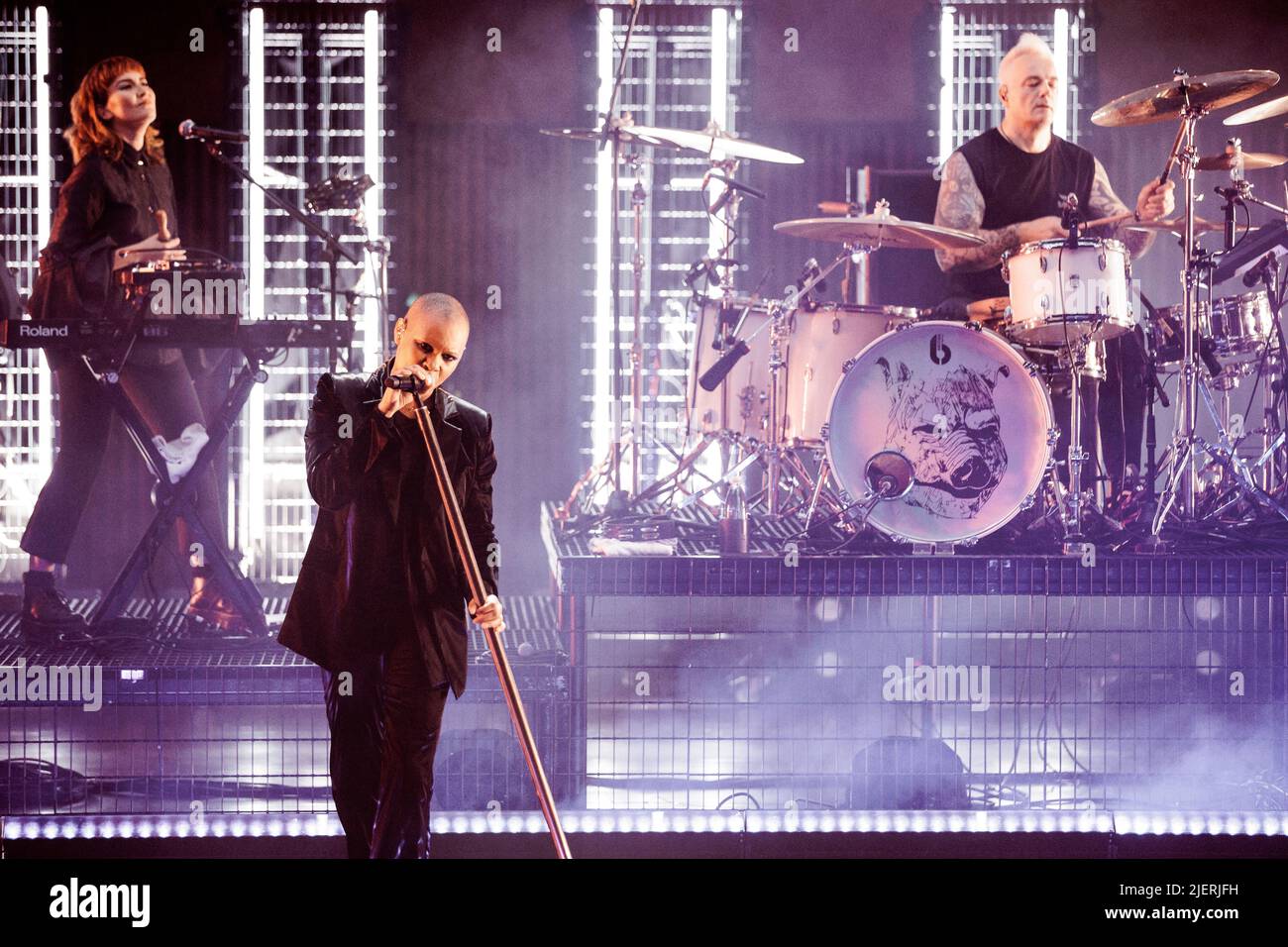 Copenhagen, Denmark, 21st, June 2022. The British rock band Skunk ...