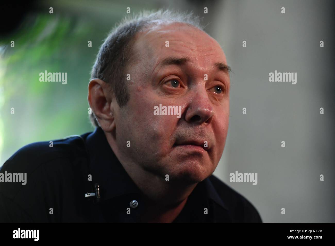 Moscow. The founder of the Tender May group Sergey Kuznetsov at a ceremony of farewell to the ...