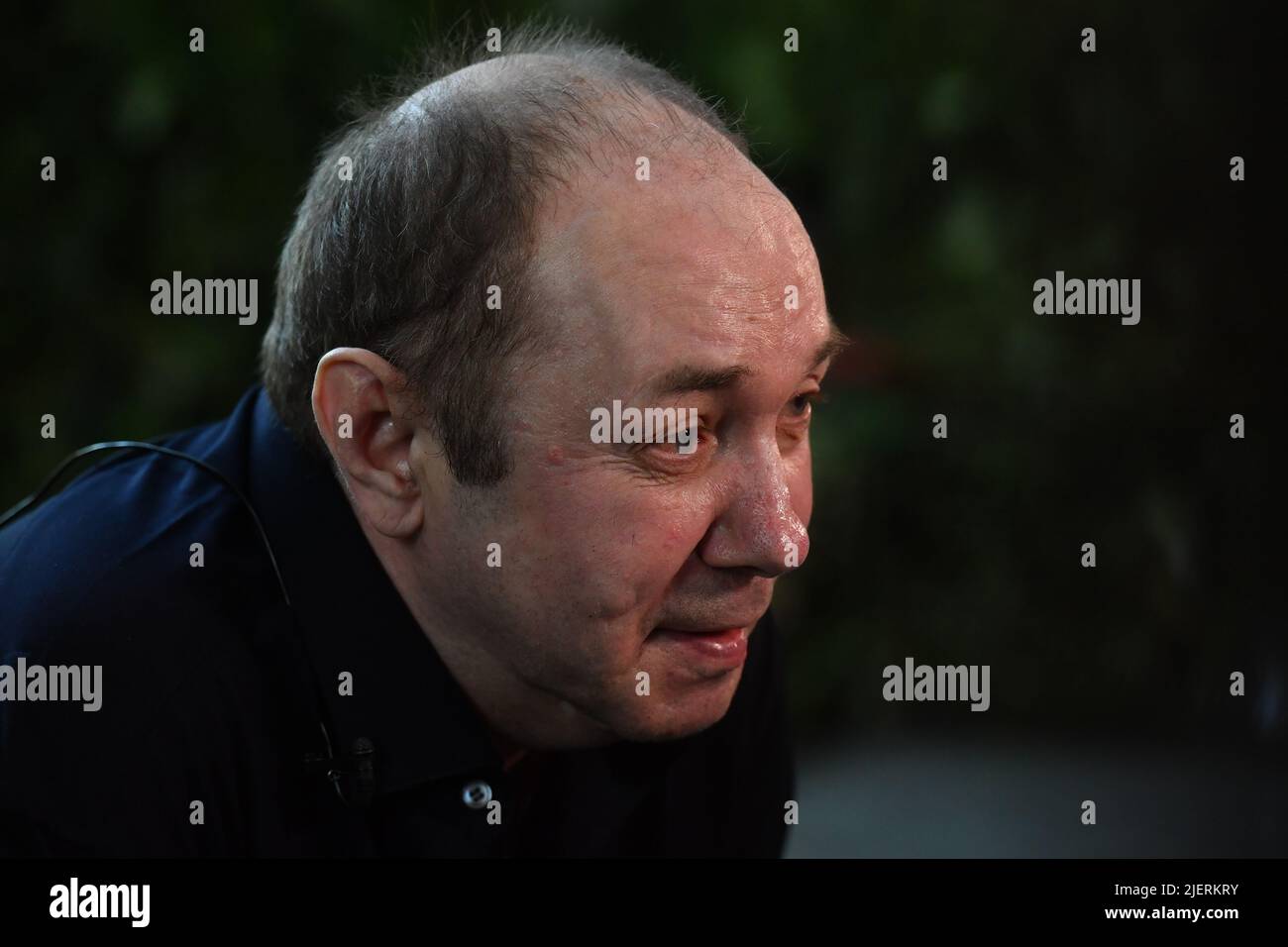 Moscow. The founder of the Tender May group Sergey Kuznetsov at a ceremony of farewell to the ...