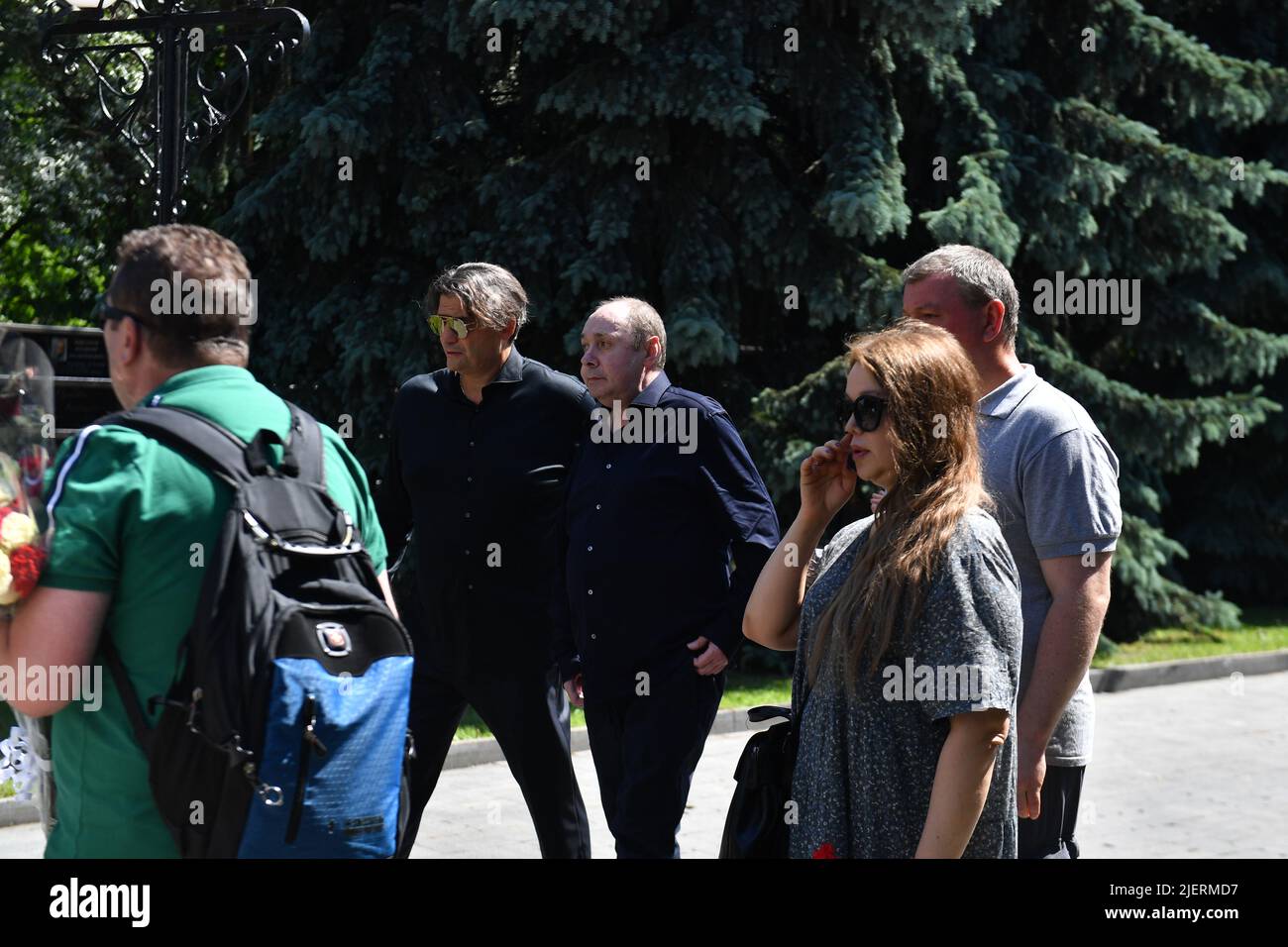 Moscow. The founder of the Tender May group Sergey Kuznetsov (in the center) at a ceremony of ...