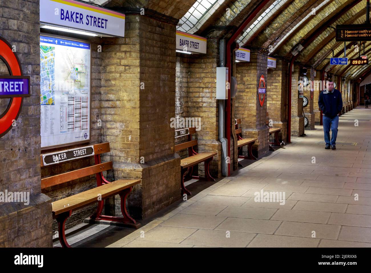 LONDON, GREAT BRITAIN - MAY 11, 2014: This is platform of the Baker ...