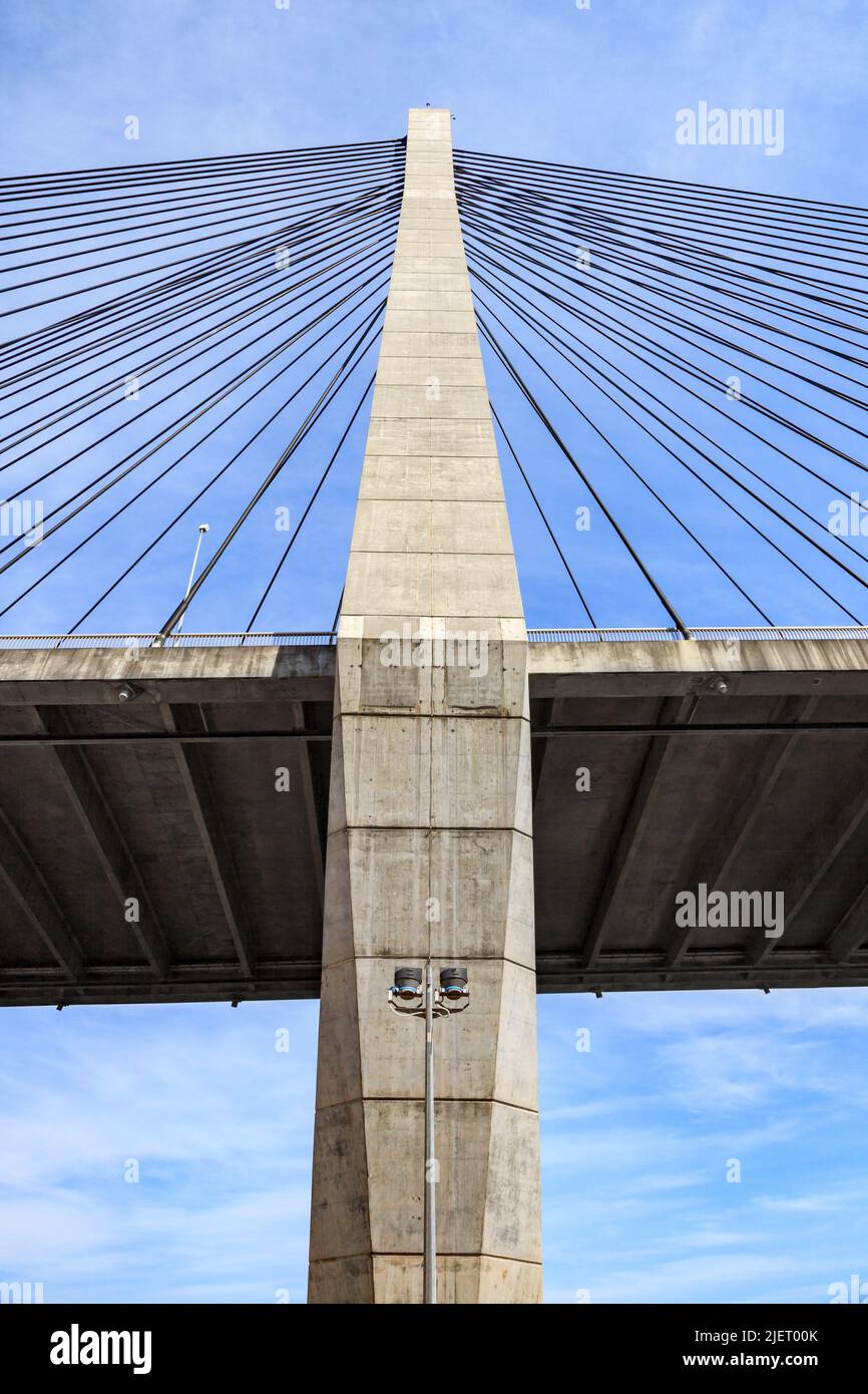Anzac Bridge Pylon Stock Photo - Alamy