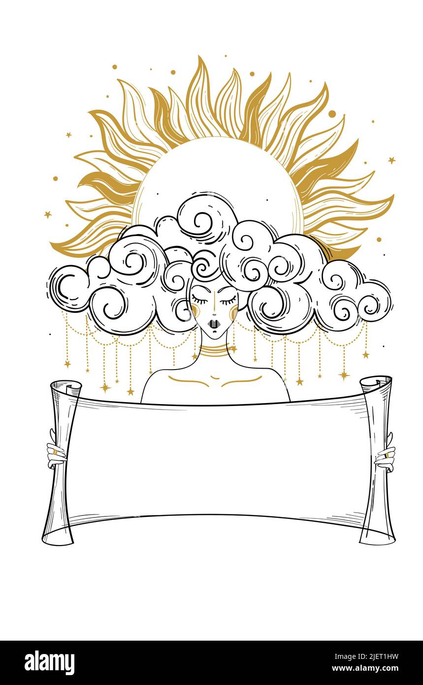 Holds scroll Stock Vector Images - Alamy