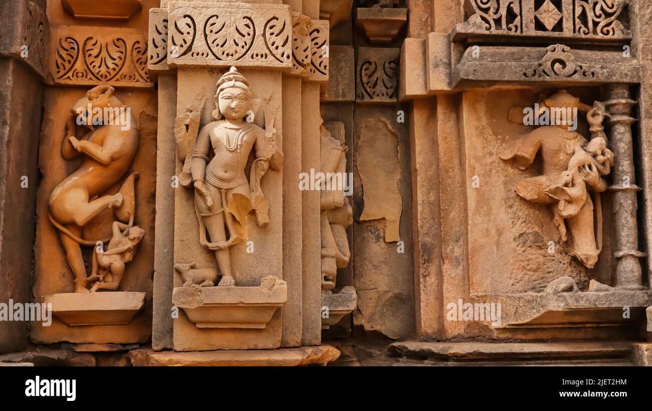 Broken sculptures of Hindu Gods at Lord Vishnu Temple near The ...
