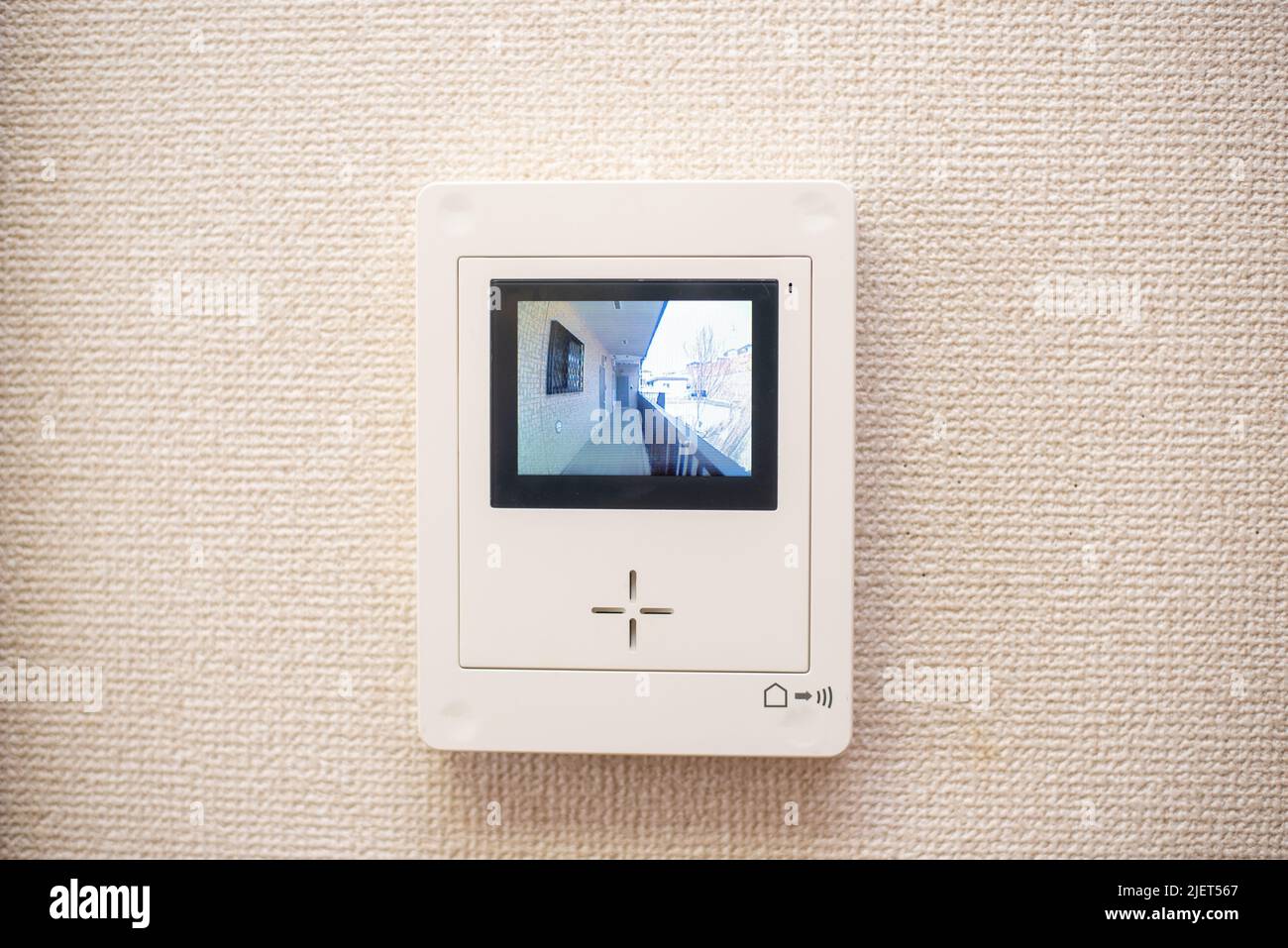 Doorbell camera screen monitor system Stock Photo - Alamy
