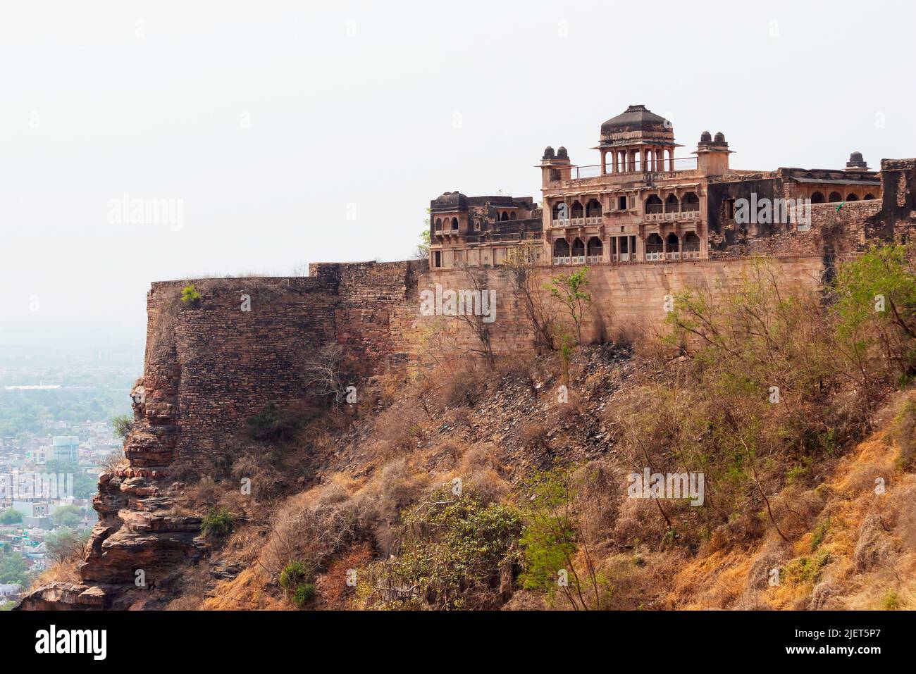 View of Jahangir Mahal from Fortress, Gwalior Fort, Madhya Pradesh ...
