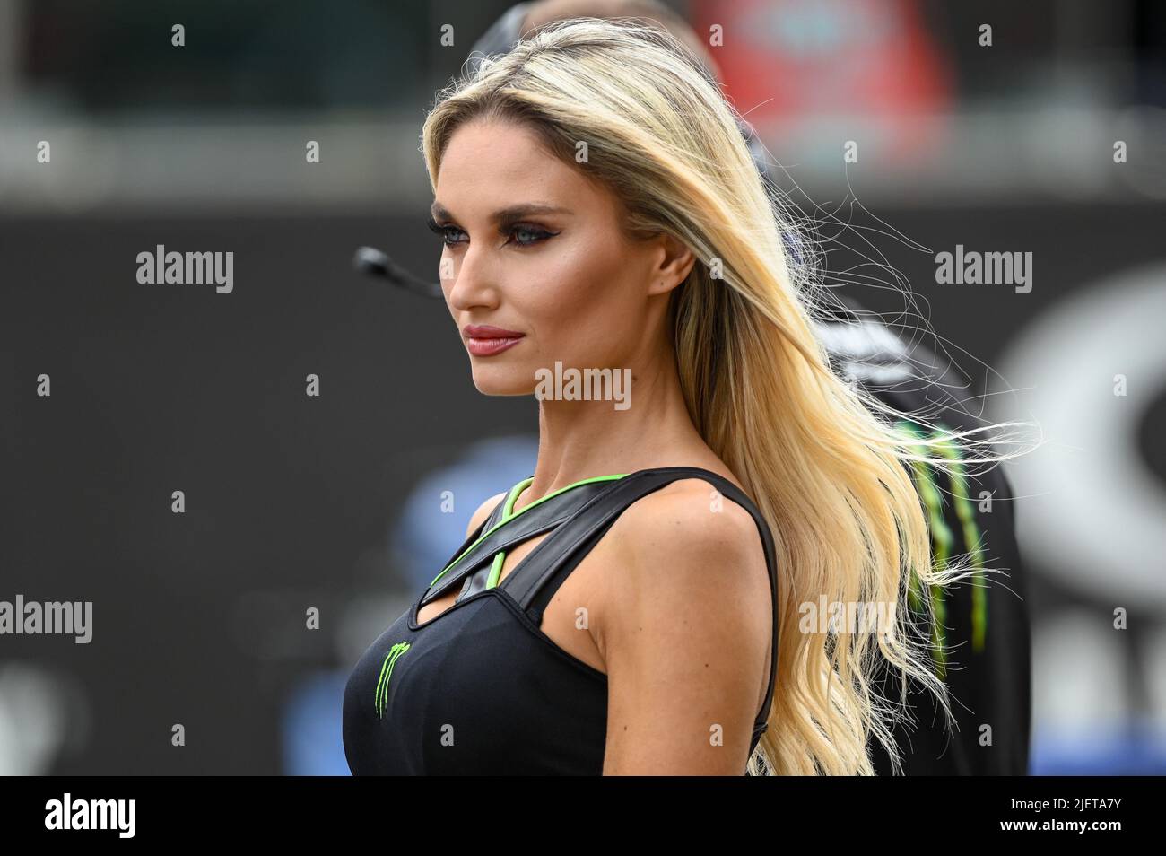 Marta Di Matteo, Monster Girl of Monster Energy during the MotoGP World ...