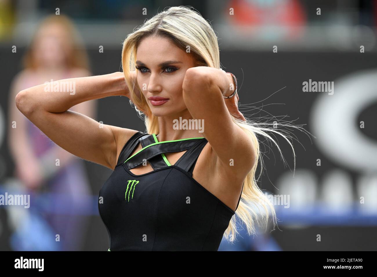 Marta Di Matteo, Monster Girl of Monster Energy during the MotoGP World ...