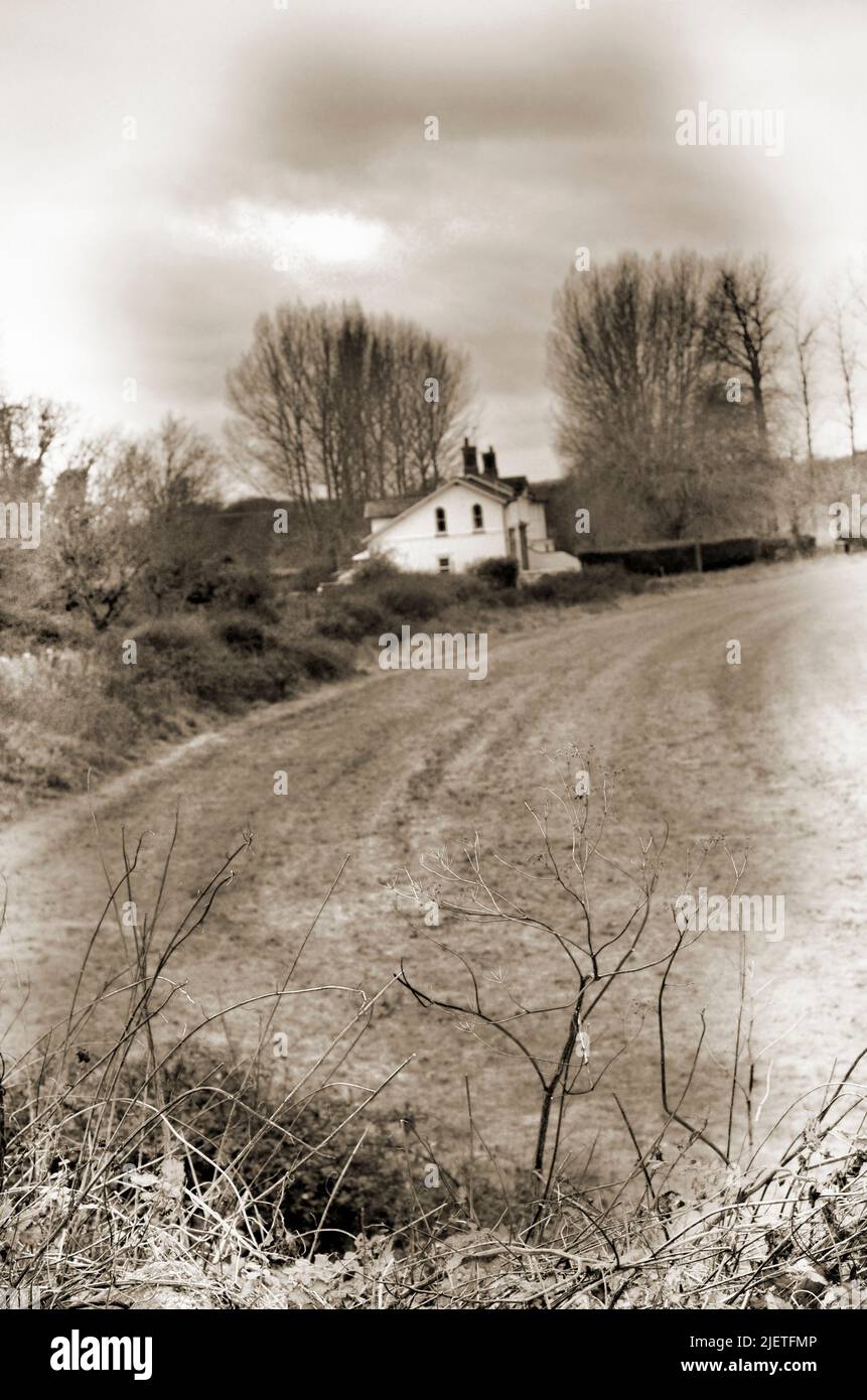 old railway station ellingham norfolk england Stock Photo - Alamy