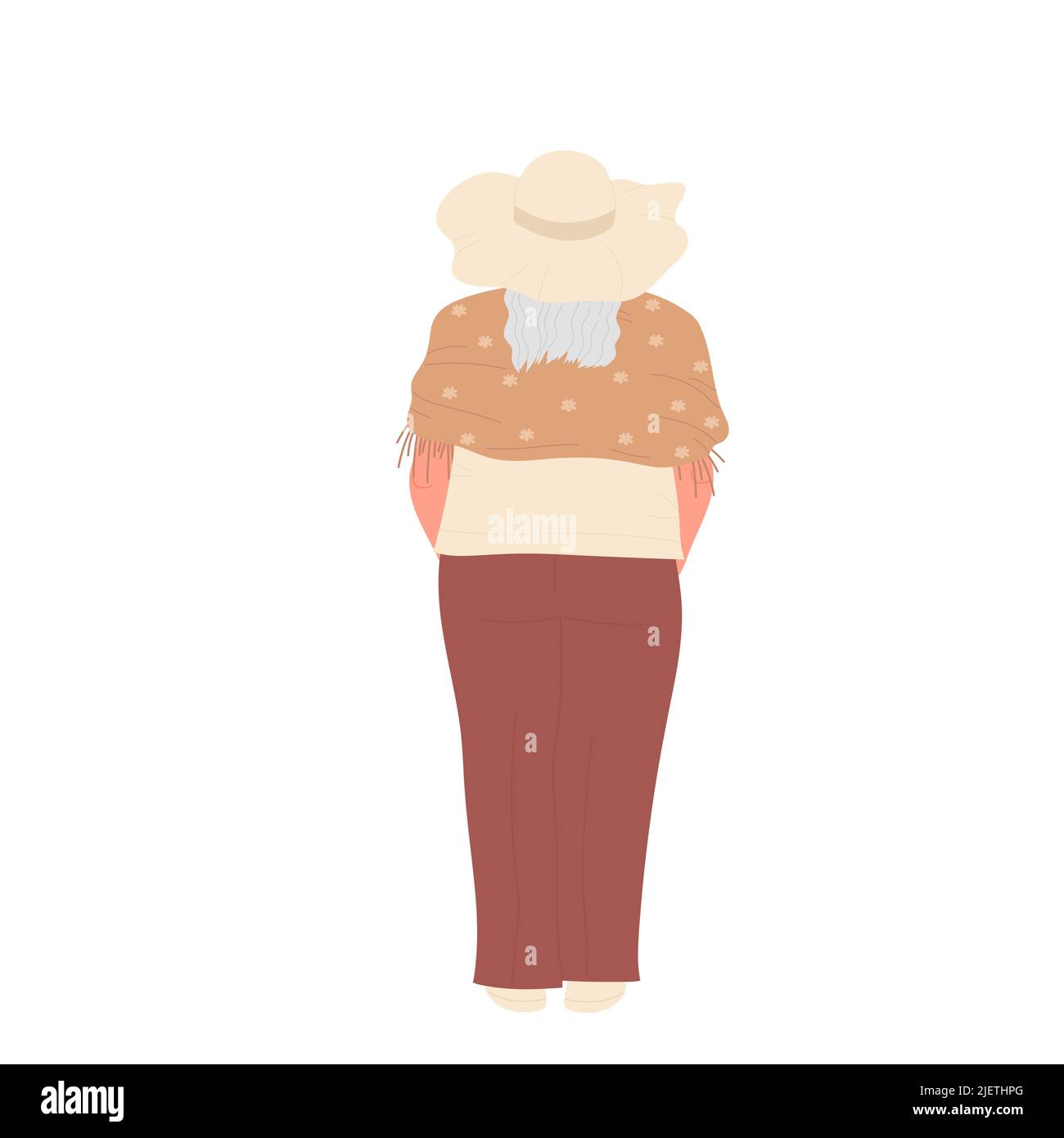 Side view of overweight woman Stock Vector Images - Alamy