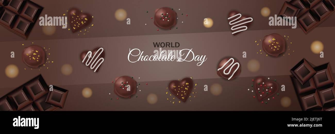 World Chocolate Day July 7 Poster chocolate bars, chocolate truffle ...