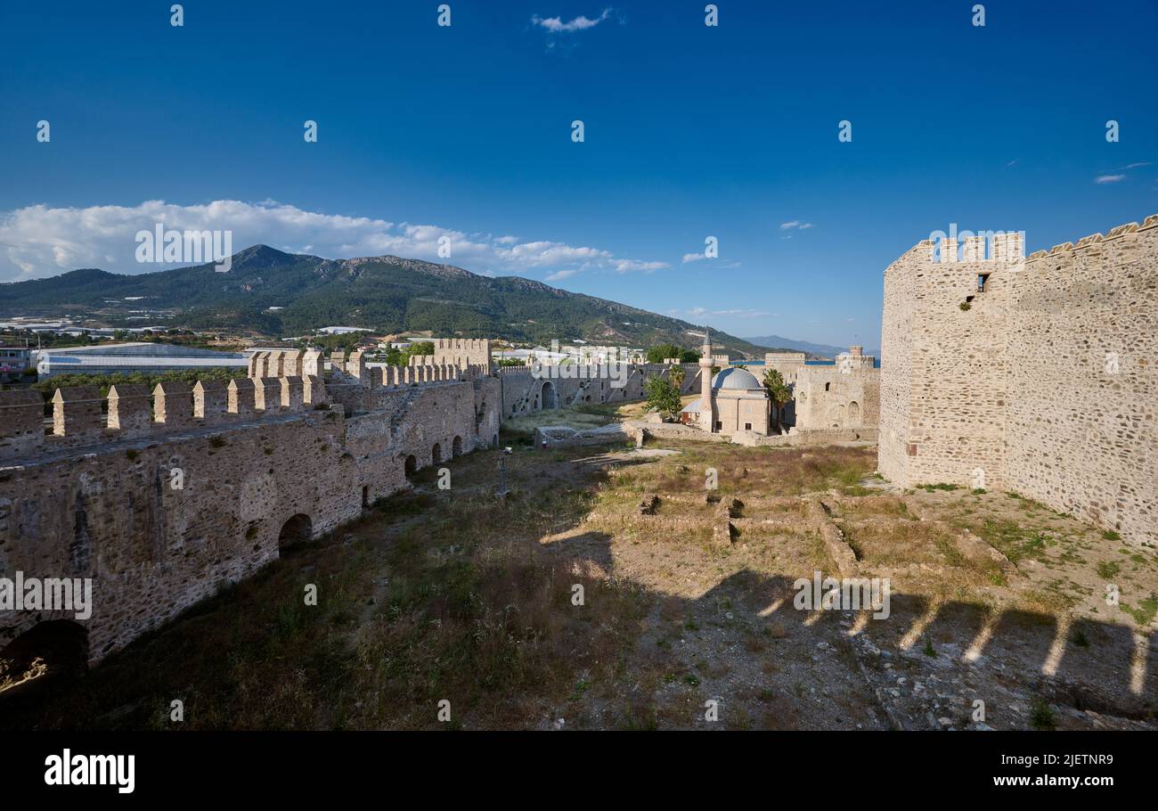 Mamure Castle medieval castle, Anamur, Turkey Stock Photo - Alamy