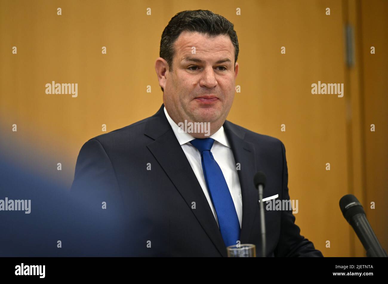 Erfurt, Germany. 28th June, 2022. Hubertus Heil (SPD), Federal Minister ...