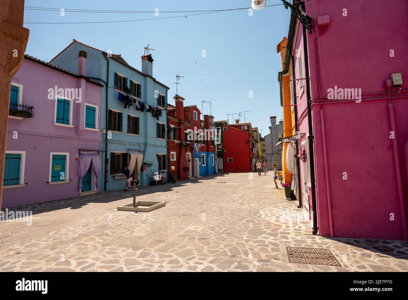 Colorful Burano Island in Veneza, Italy Stock Photo - Alamy