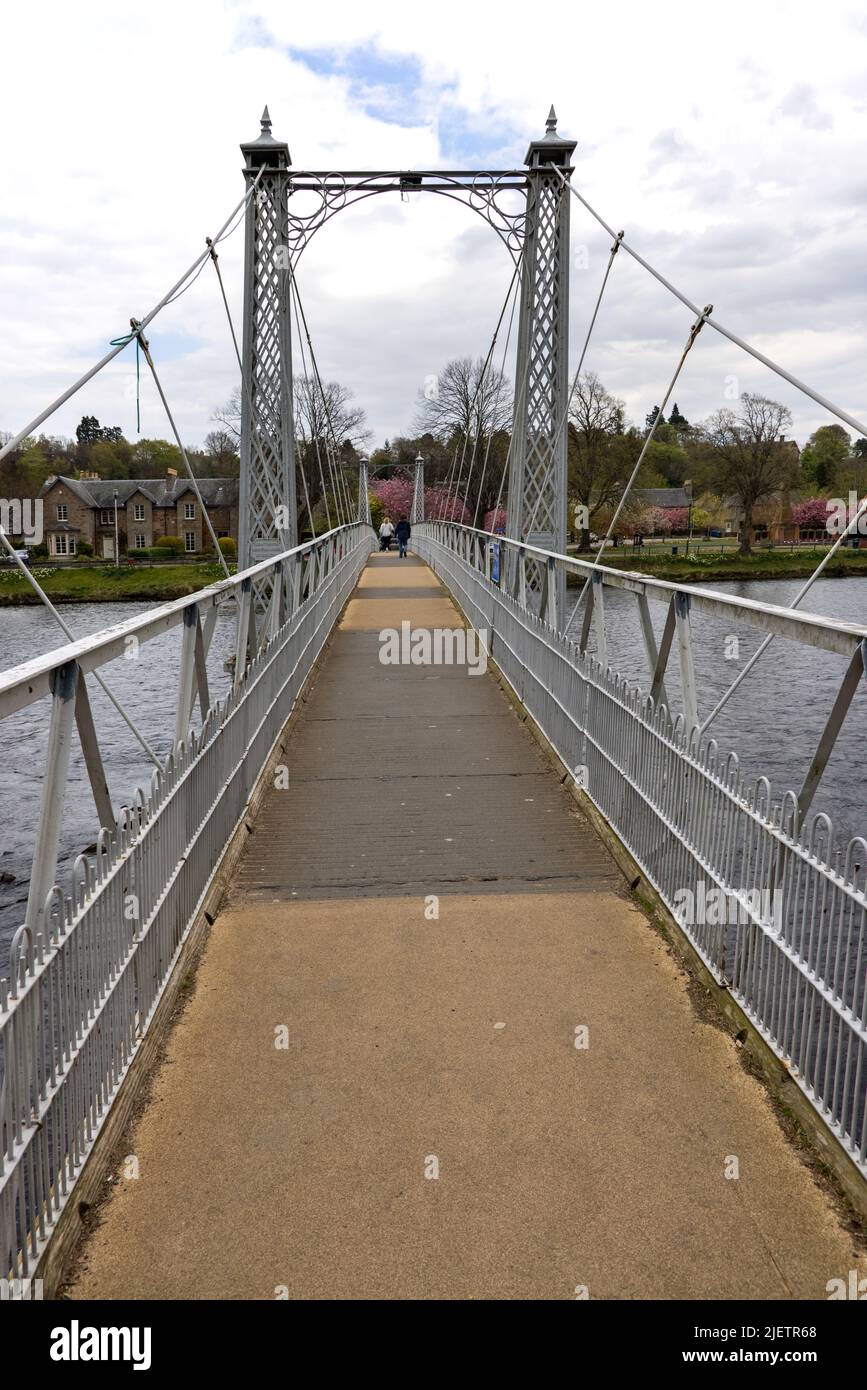 the greig street suspension bridge over the river ness built in 1880 in ...