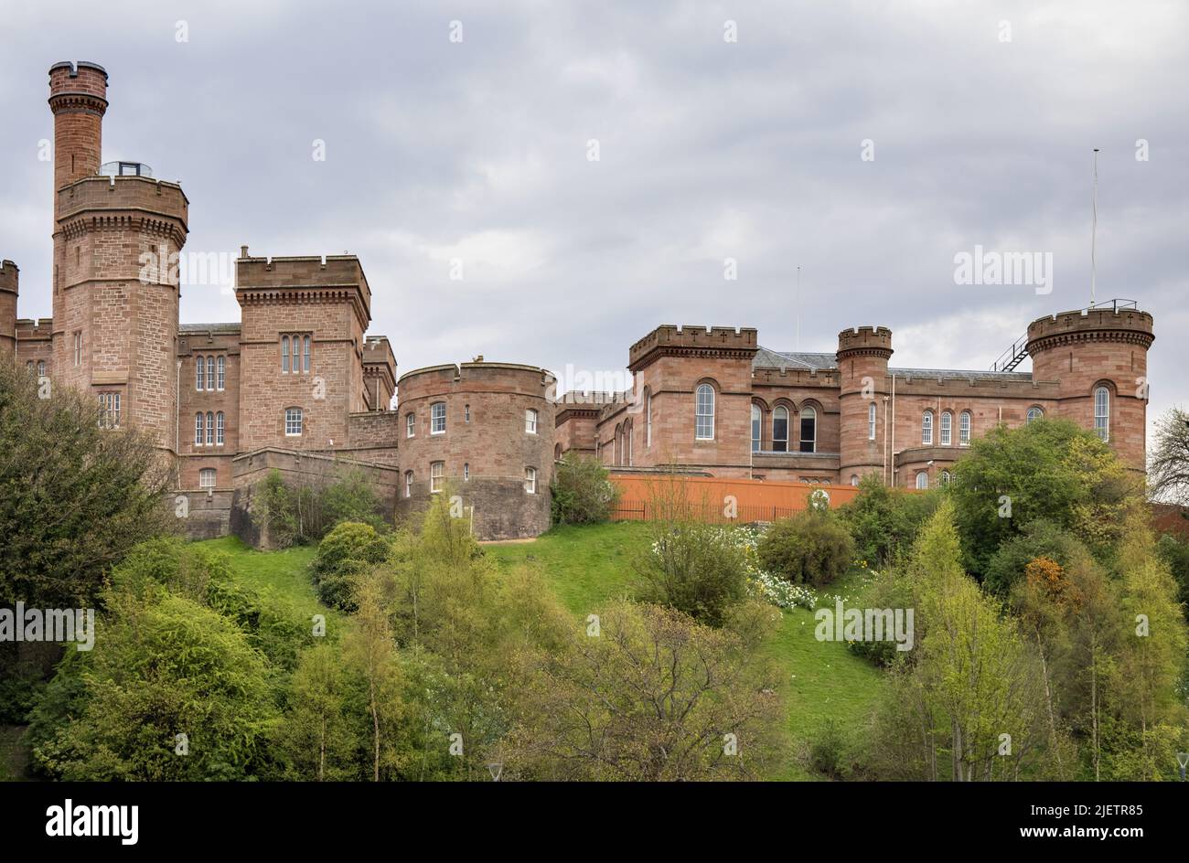 the sandstone castle at inverness scotland Stock Photo - Alamy