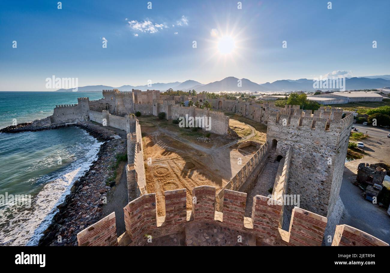 Mamure Castle medieval castle, Anamur, Turkey Stock Photo - Alamy