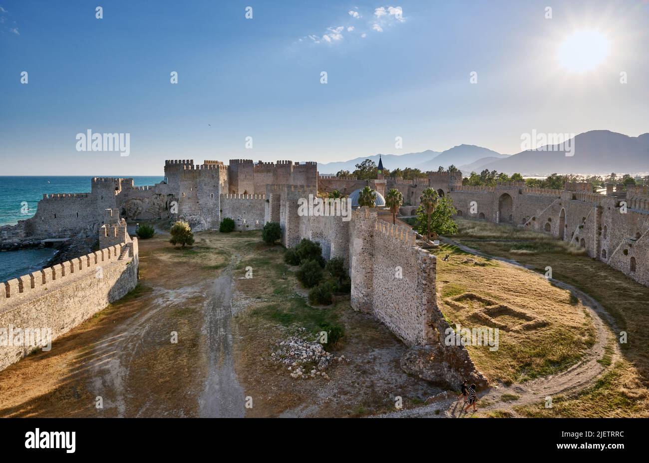Mamure Castle medieval castle, Anamur, Turkey Stock Photo - Alamy