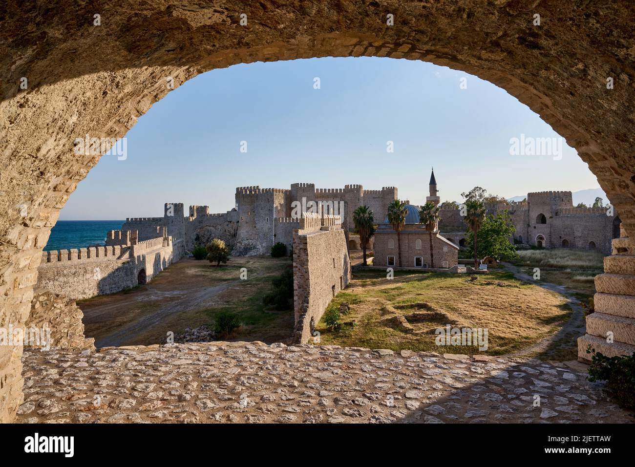 Mamure Castle medieval castle, Anamur, Turkey Stock Photo - Alamy