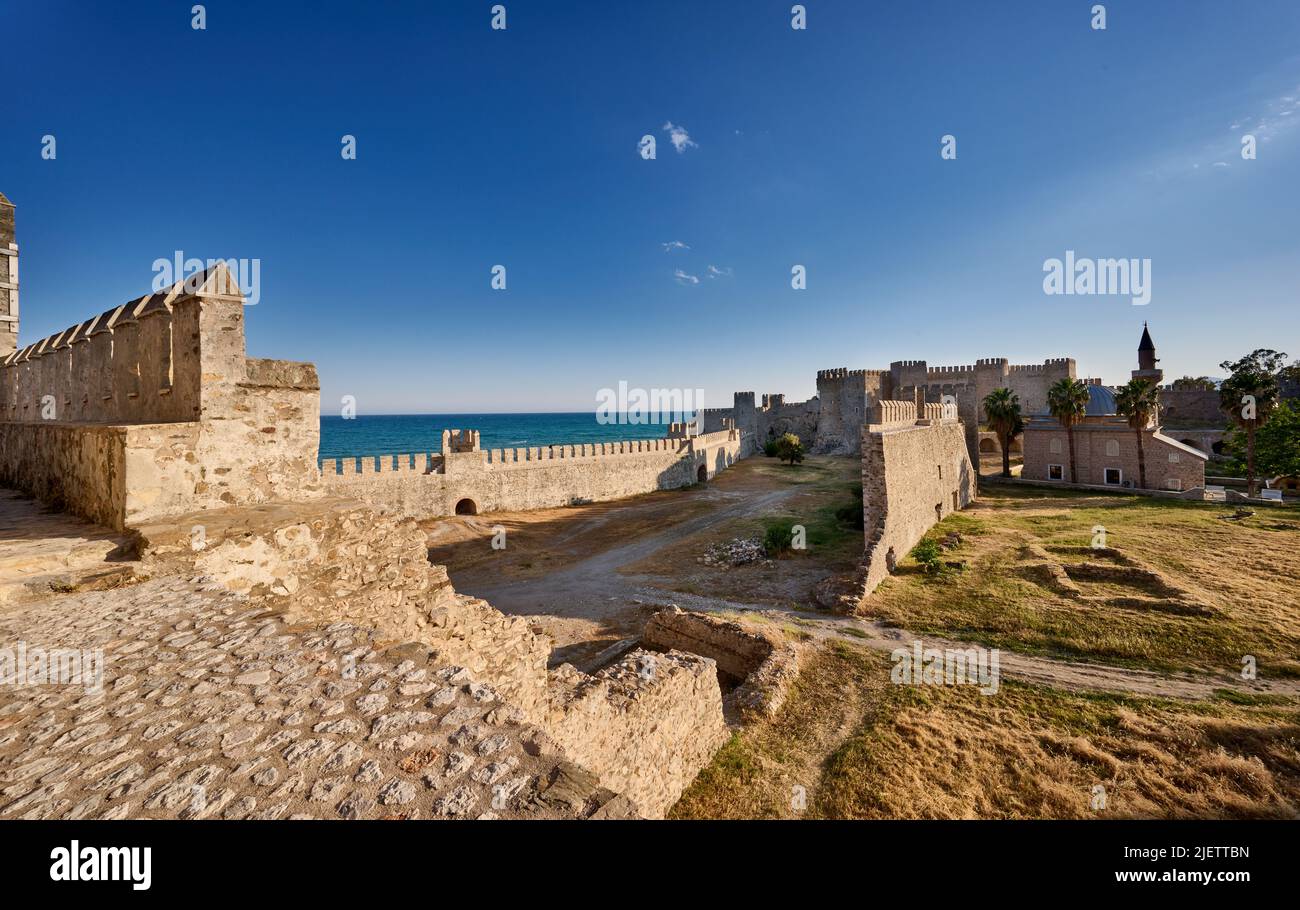 Mamure Castle medieval castle, Anamur, Turkey Stock Photo - Alamy
