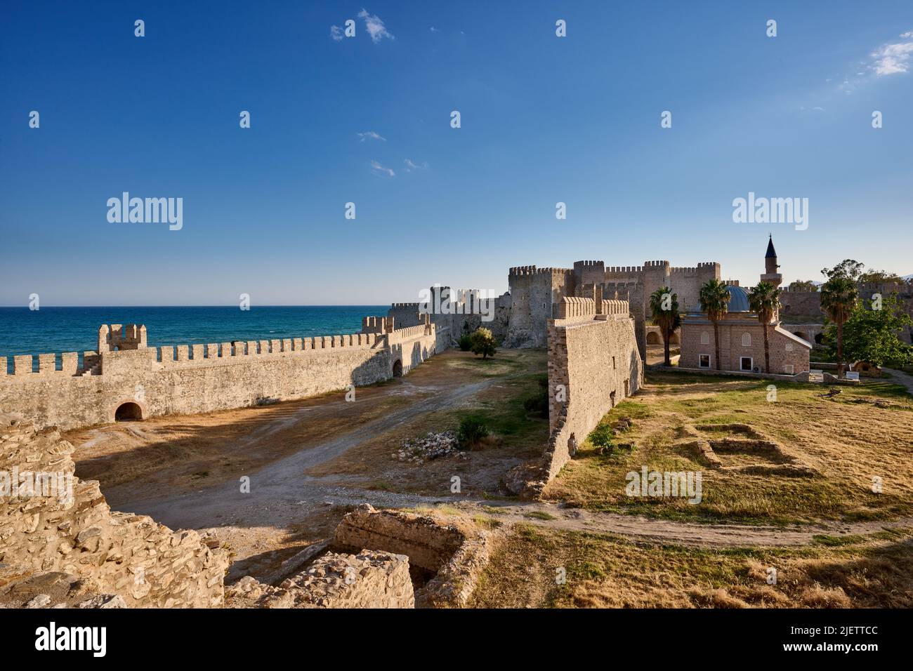 Mamure Castle medieval castle, Anamur, Turkey Stock Photo - Alamy
