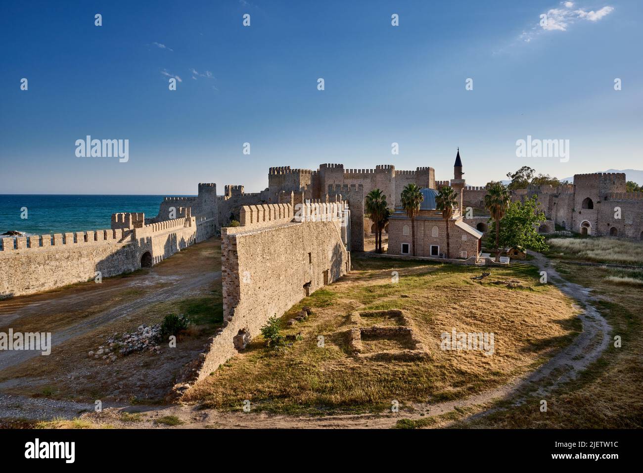 Mamure Castle medieval castle, Anamur, Turkey Stock Photo - Alamy