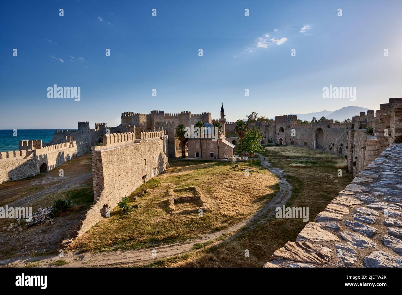 Mamure Castle medieval castle, Anamur, Turkey Stock Photo - Alamy