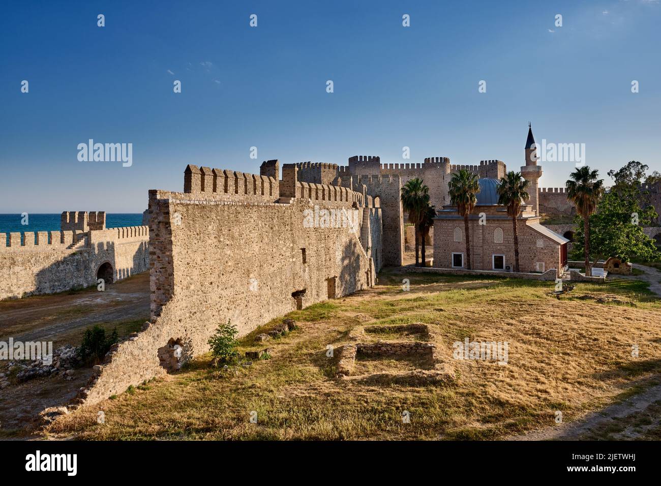 Mamure Castle medieval castle, Anamur, Turkey Stock Photo - Alamy