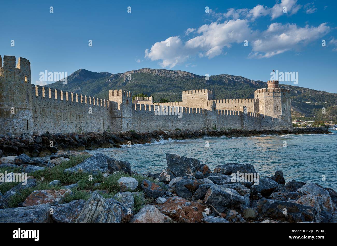 Mamure Castle medieval castle, Anamur, Turkey Stock Photo - Alamy