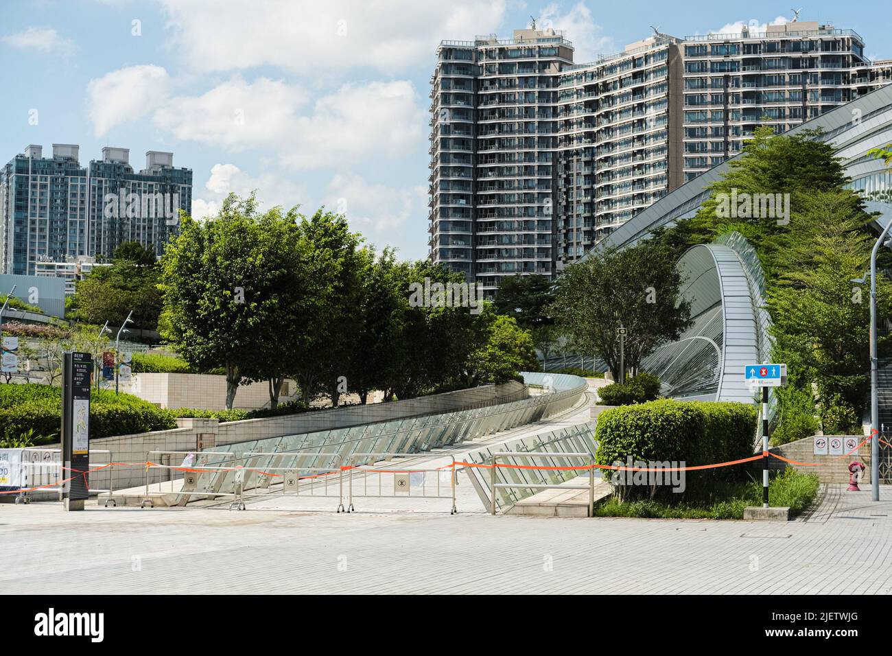Hong Kong, China. 28th June, 2022. Barricades are put up by the police ...
